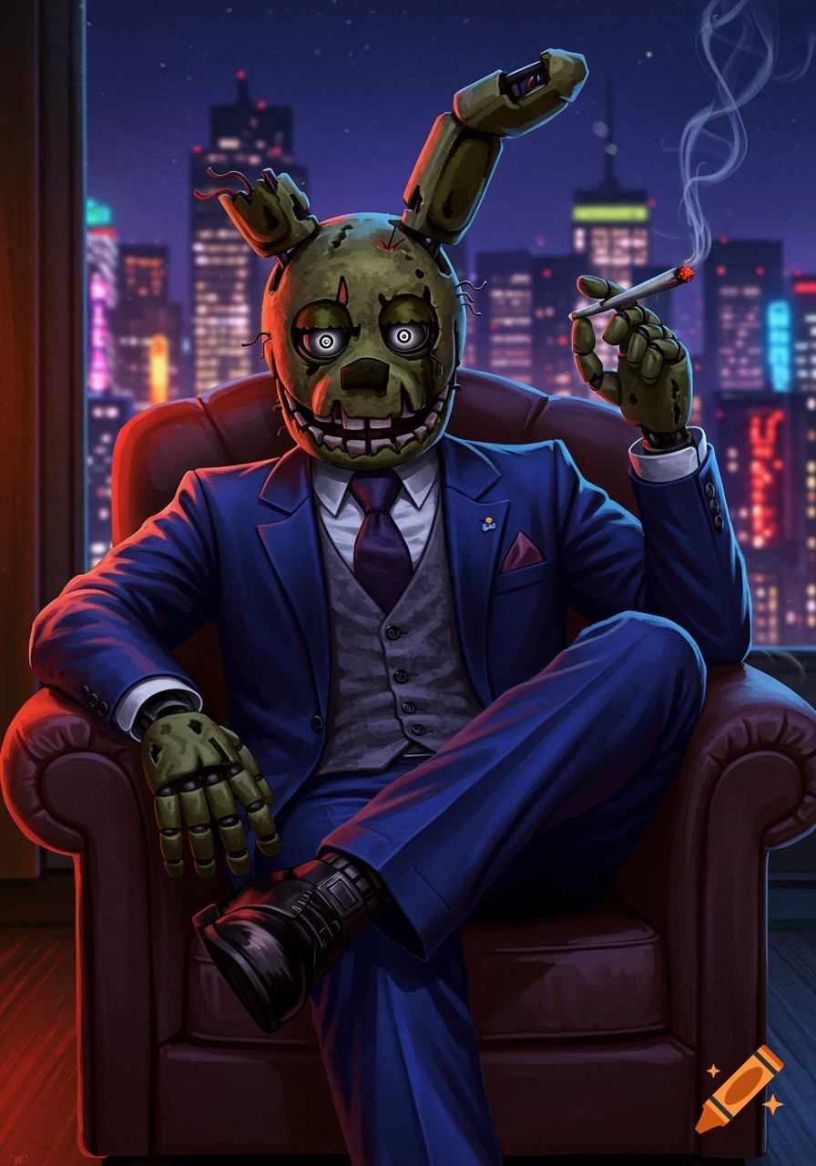 Peter Griffin from Family Guy lies terrified on the floor while Freddy ...