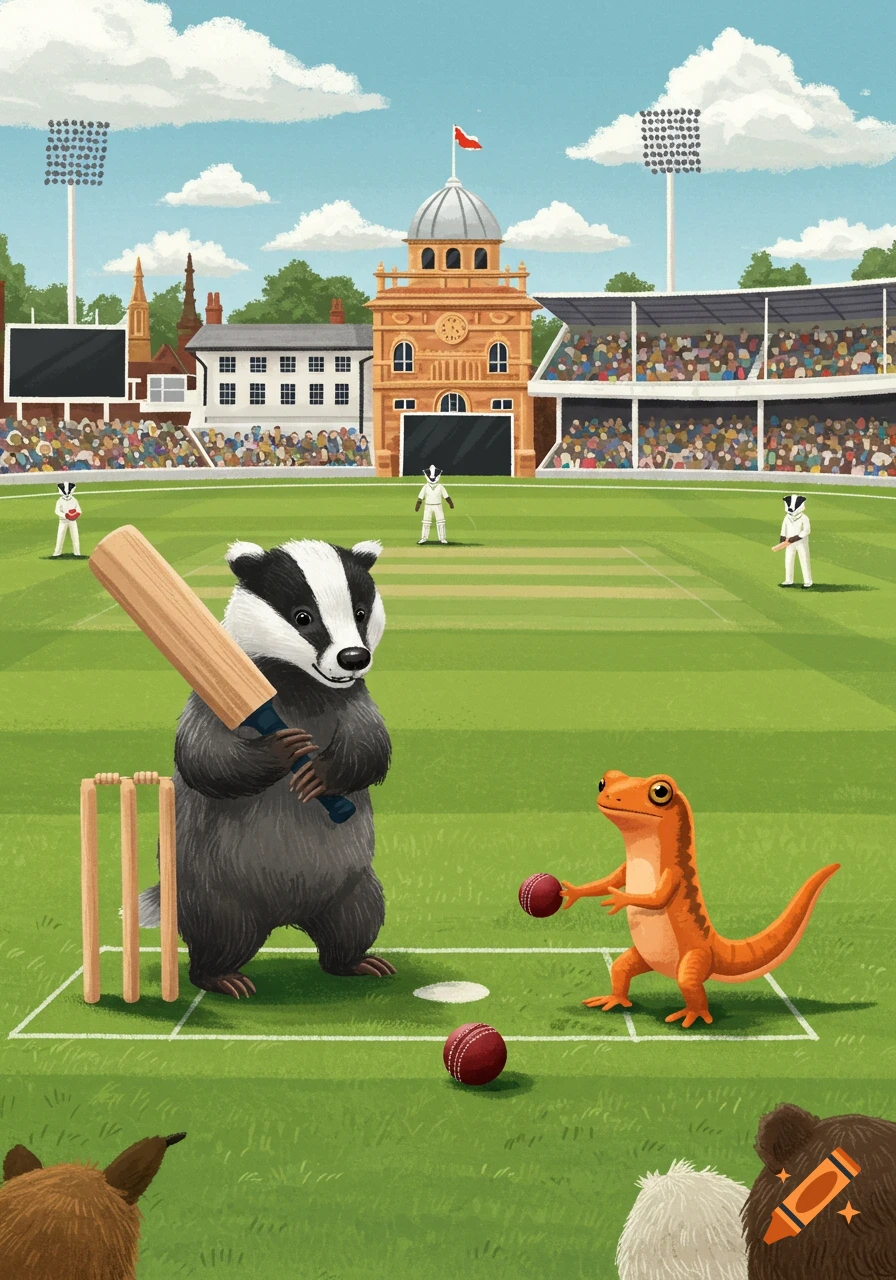 Close-up of a wooden cricket bat with purple and white 'ERM' branding ...