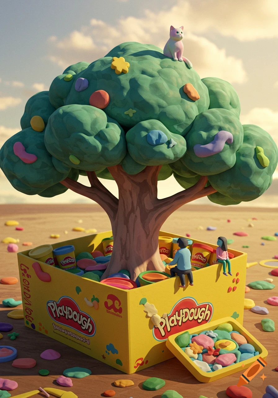 Toy Diorama created on Craiyon