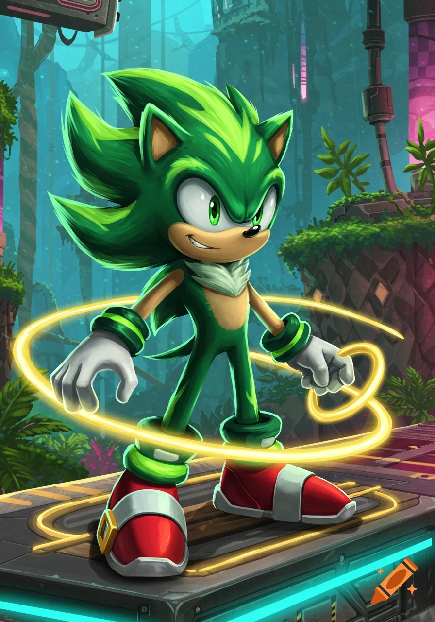 Sonic images created on Craiyon