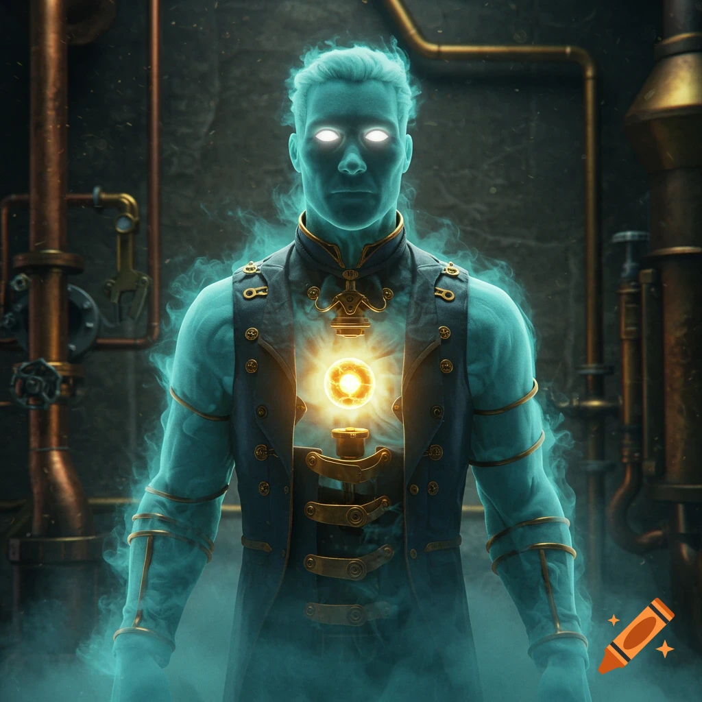 Inspired by Cyberpunk Sci-fi manga robot. Resembles a sacred heart ...