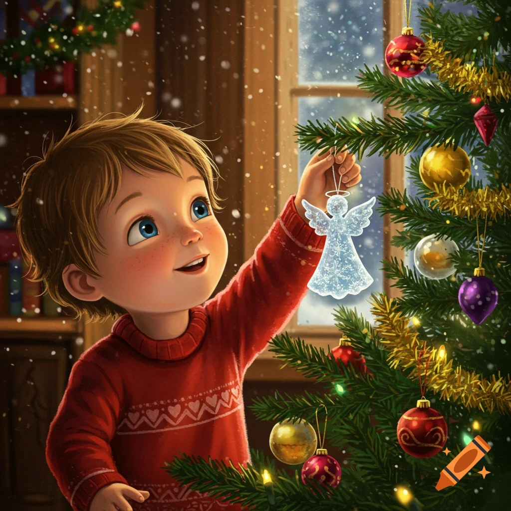 Festive snowman next to a Christmas tree on Craiyon