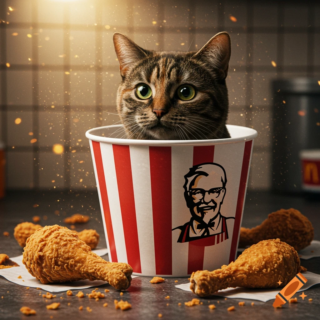 An illustration of a Black man eating watermelon and fried chicken ...