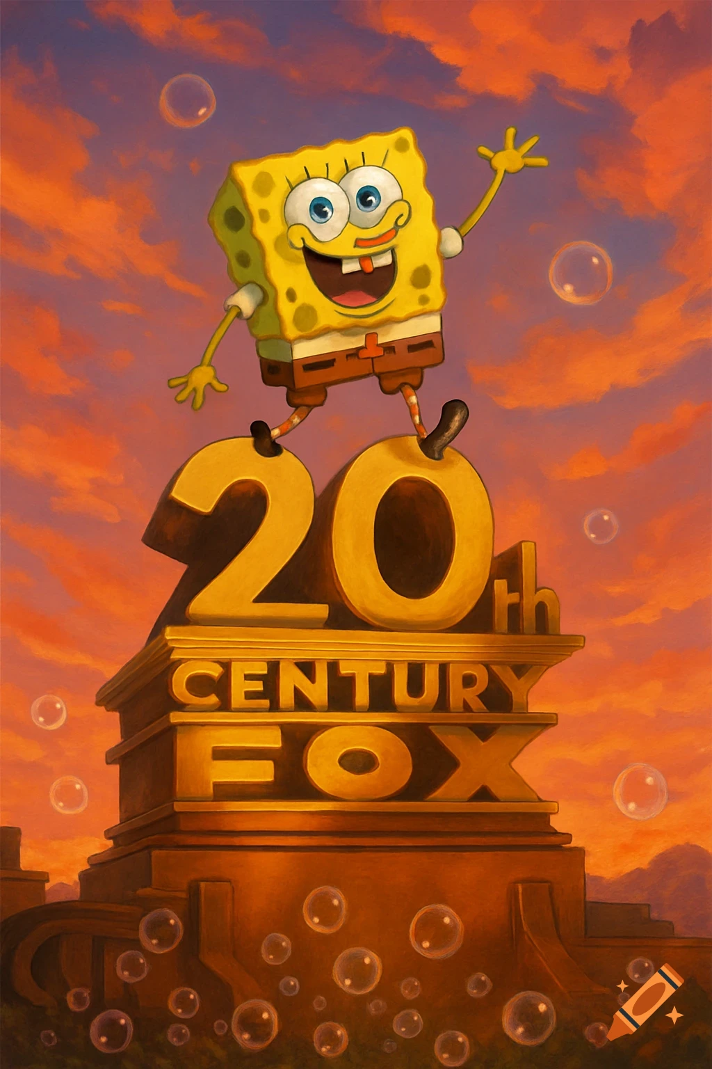 Spongebob+logo+pictures created on Craiyon