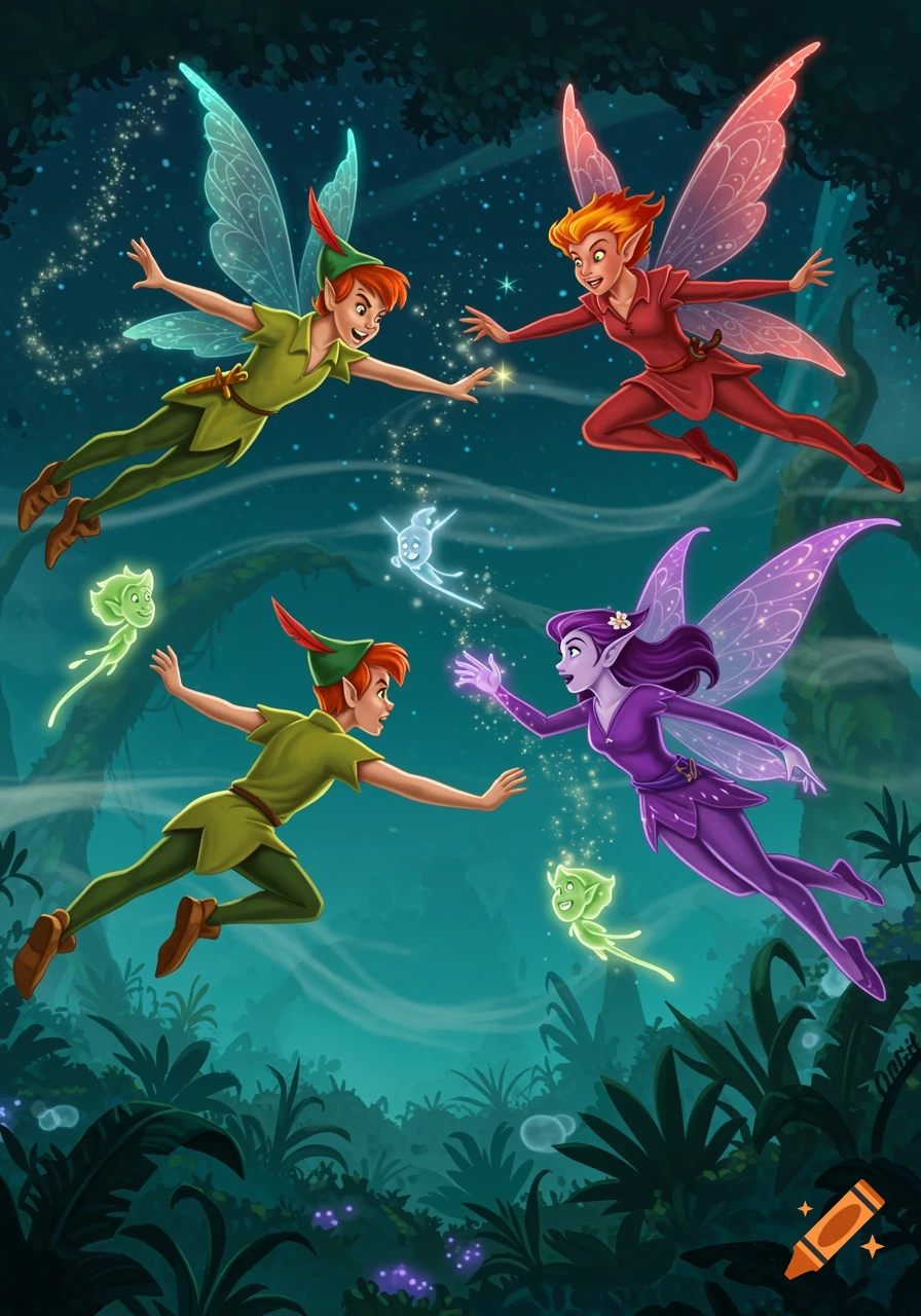 Cartoon illustration of five Disney princesses and their animal friends ...