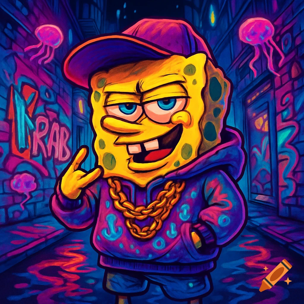 Hyper realistic Bart Simpson in Lacoste tracksuit and Gucci cap riding ...