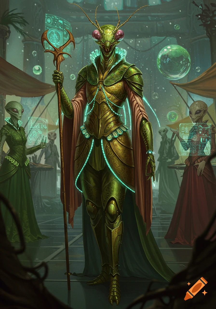 Aliens images created on Craiyon