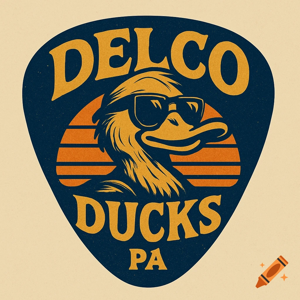 A vibrant, stylized logo for Rocky River Police Ohio in a rock and roll ...