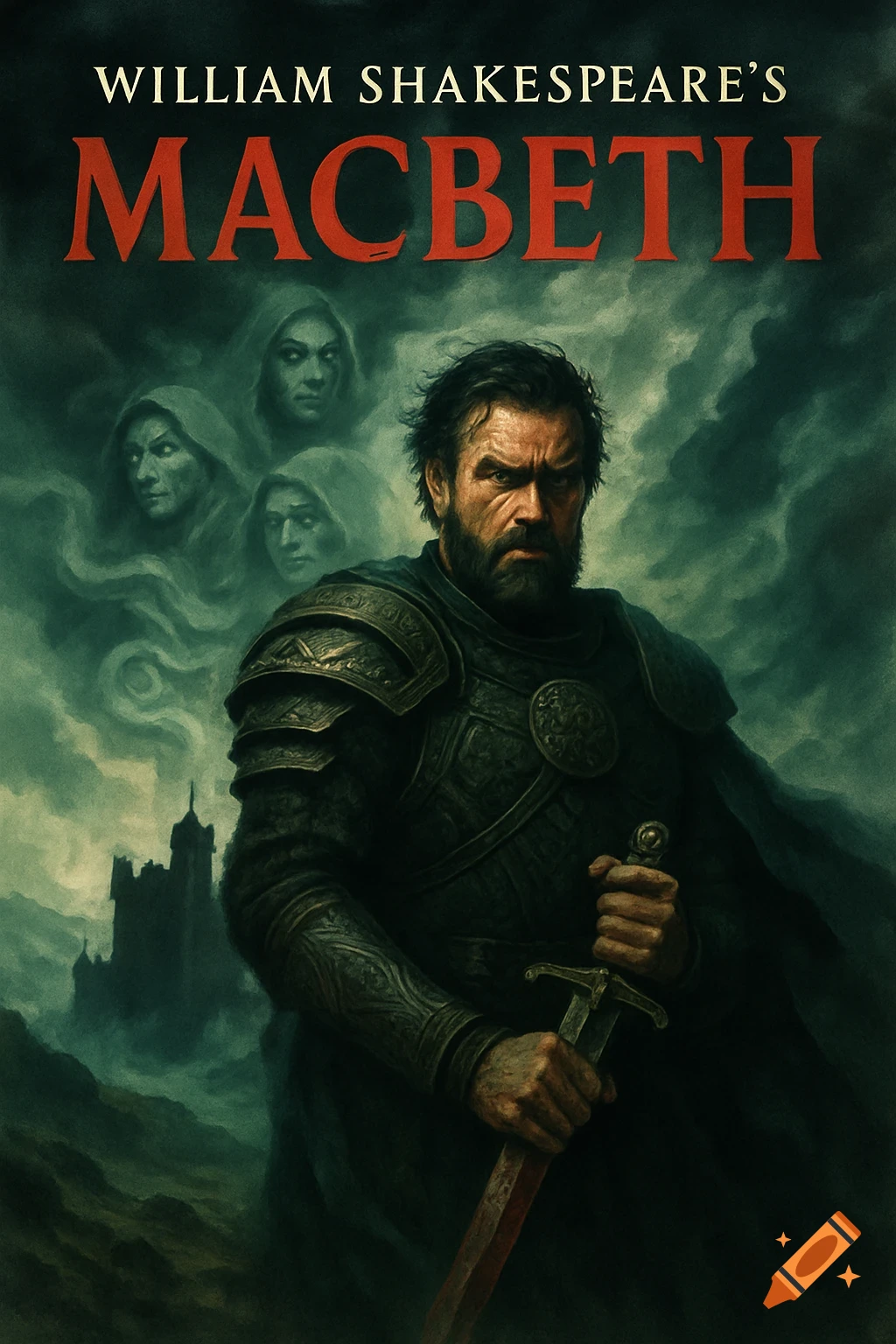 A dramatic book cover depicting a group of stern-faced men in winter ...