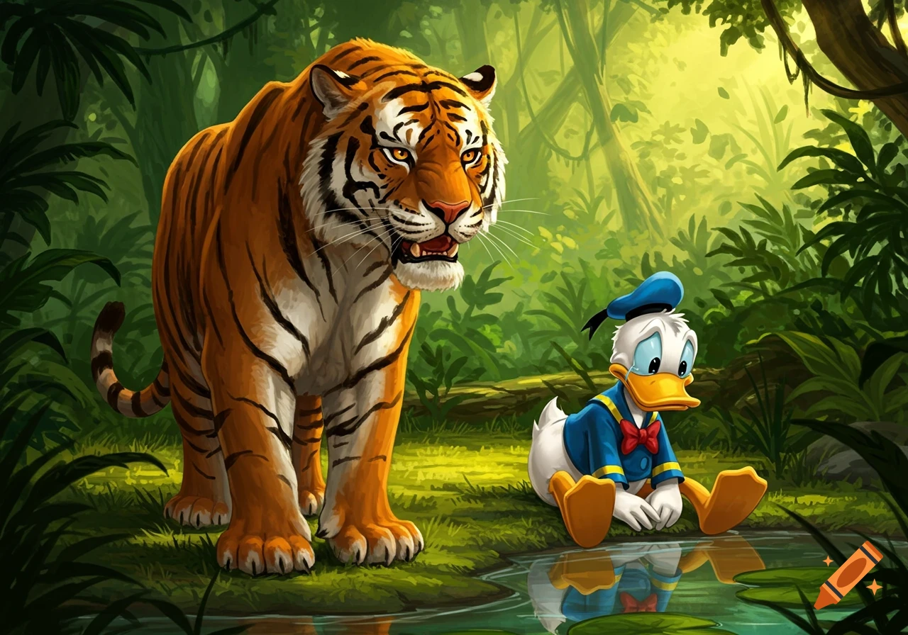 Donald Duck created on Craiyon