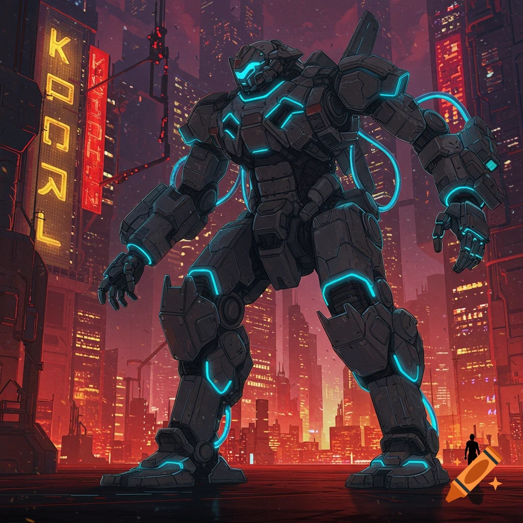 Titanfall mech on Craiyon