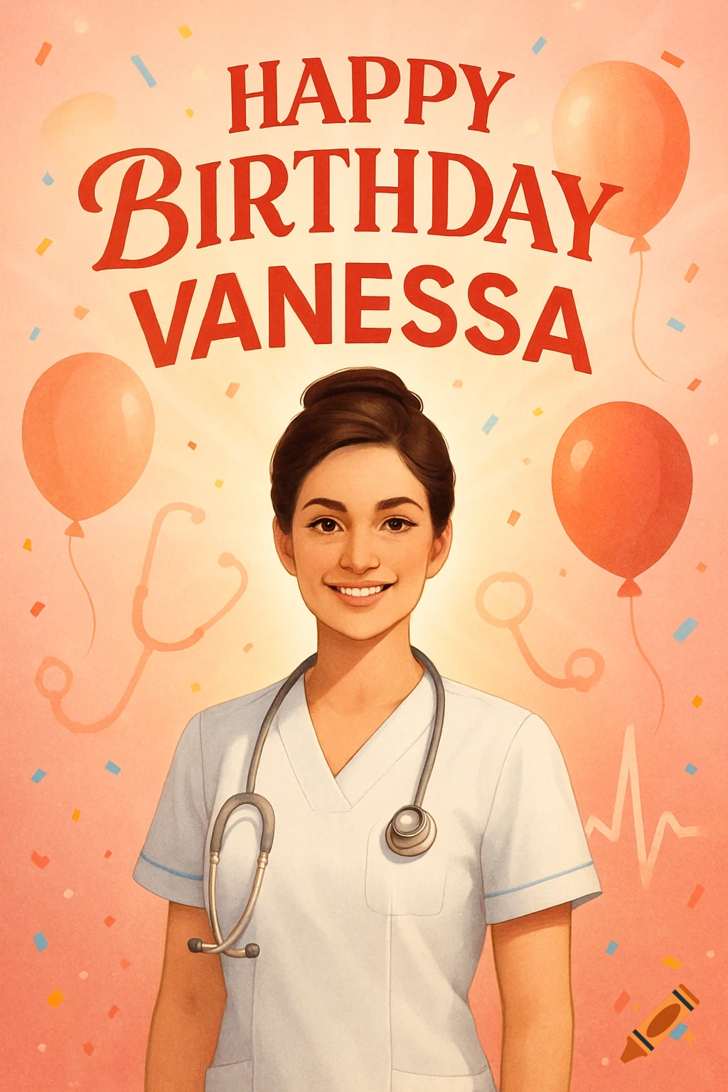 A cheerful birthday banner with golden text 'HAPPY Birthday Claire ...