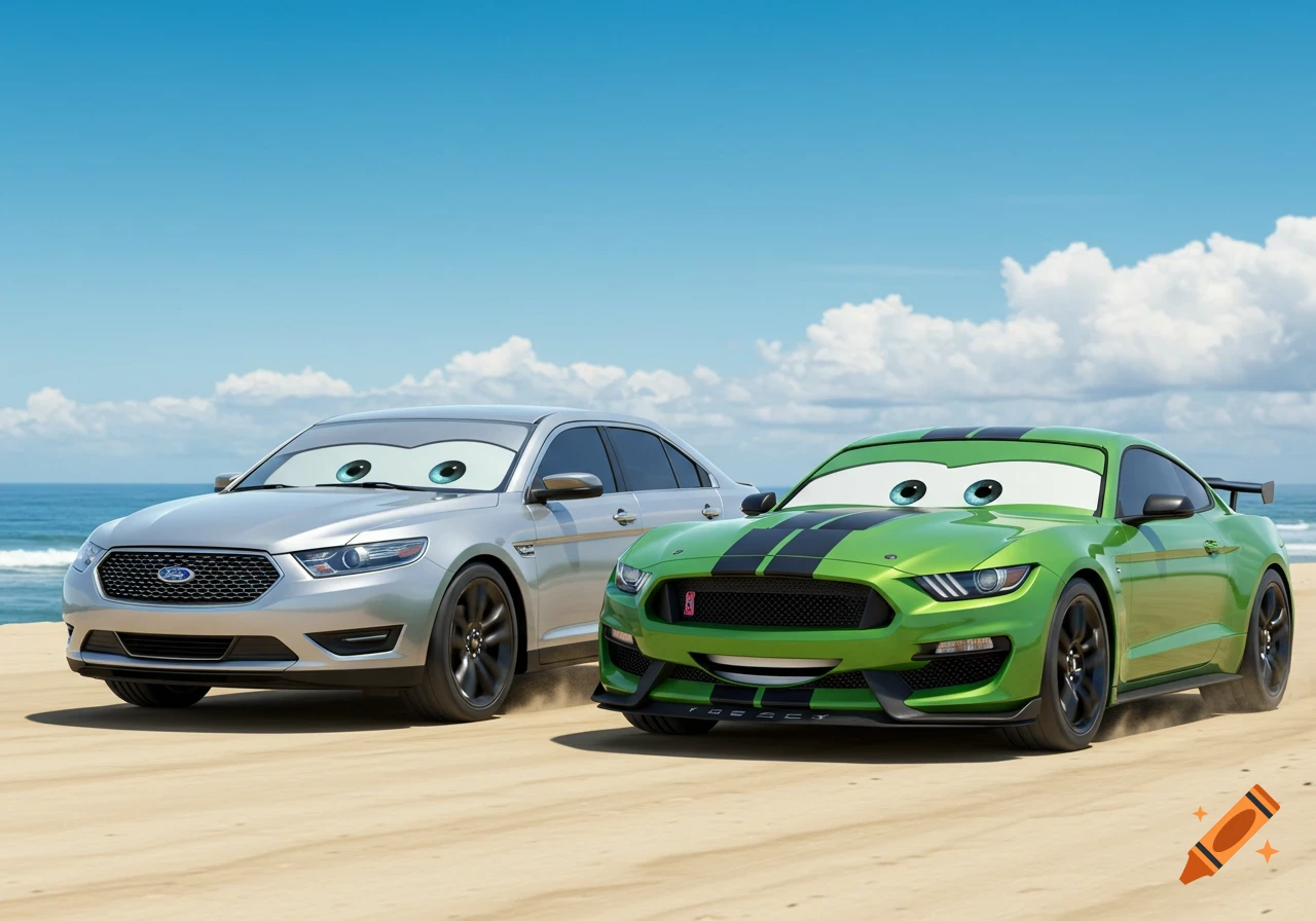 Cars created on Craiyon