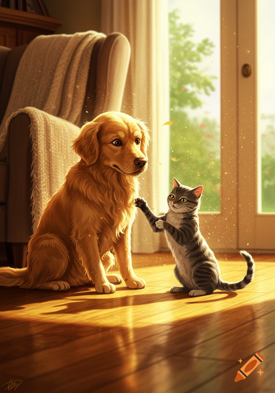 A stylized illustration of a Yorkshire Terrier with its tongue out and ...