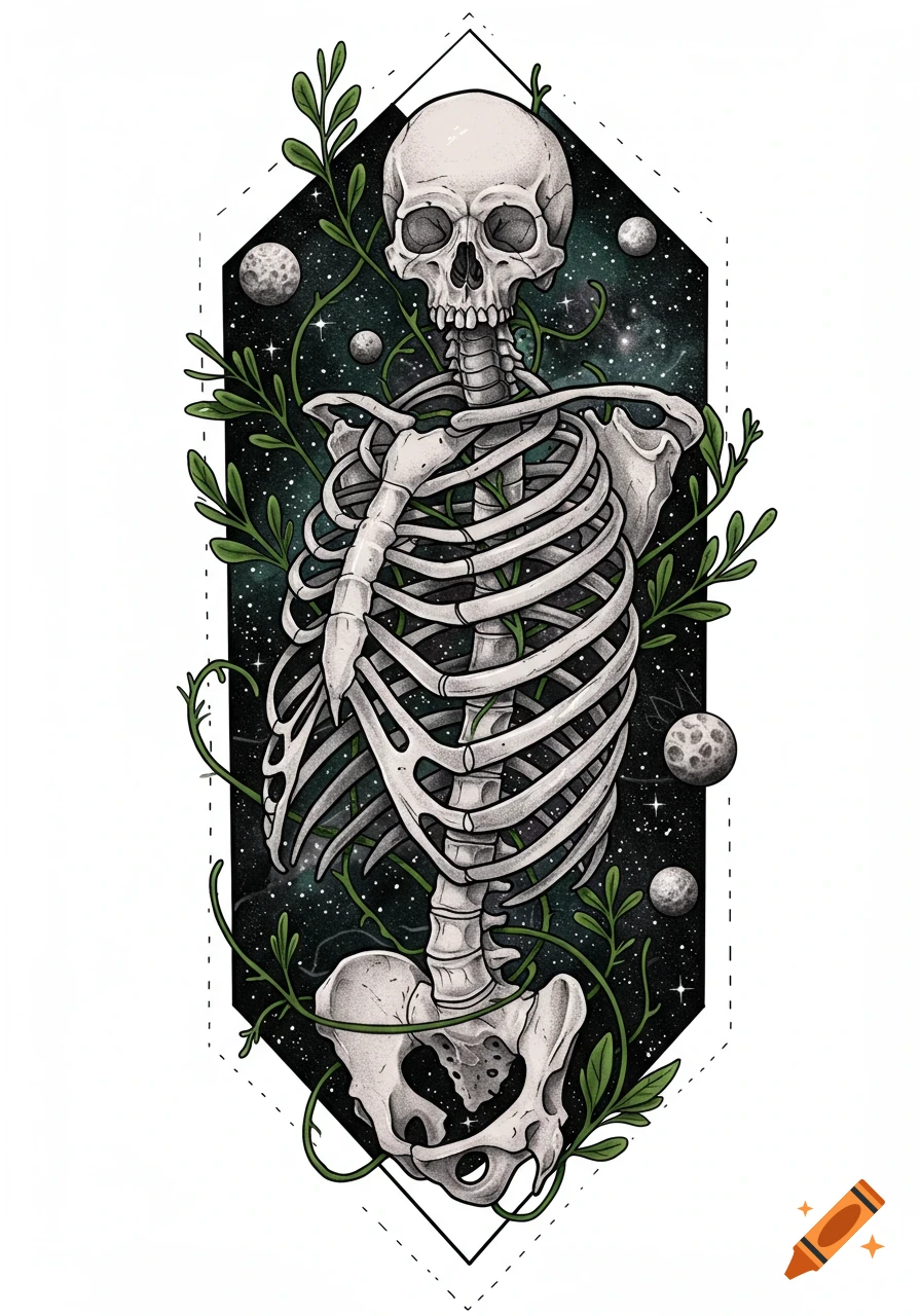 Skeleton images created on Craiyon