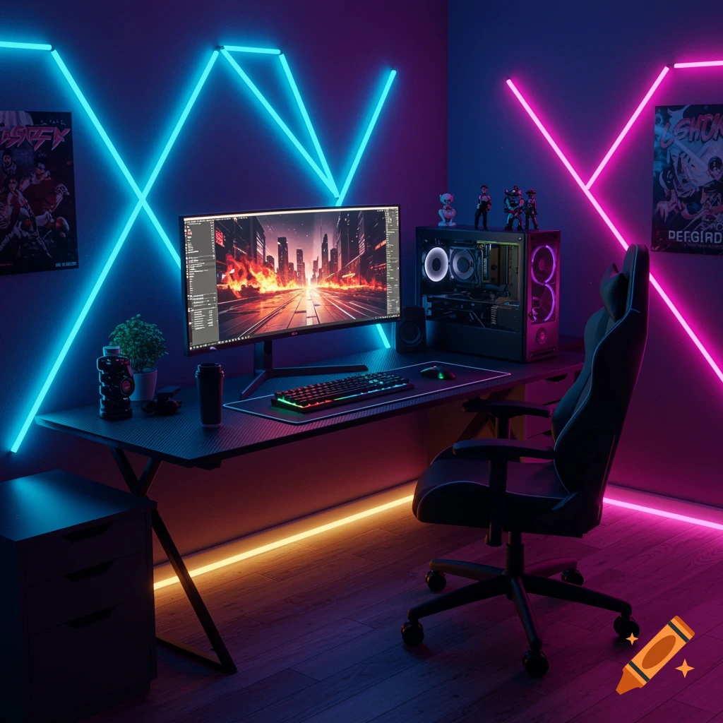 Gaming Pc created on Craiyon