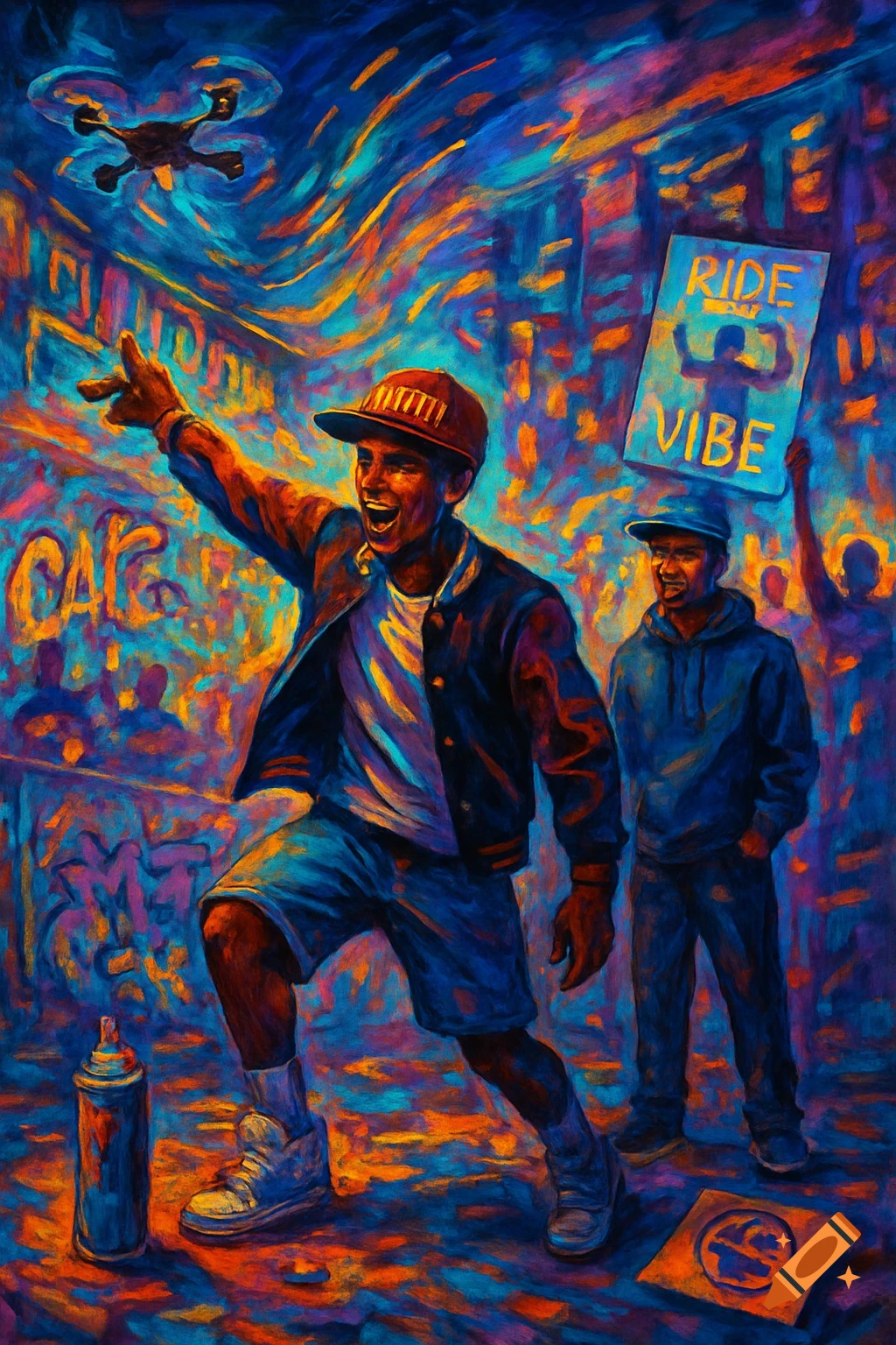 Iconic album cover of A Tribe Called Quest on Craiyon