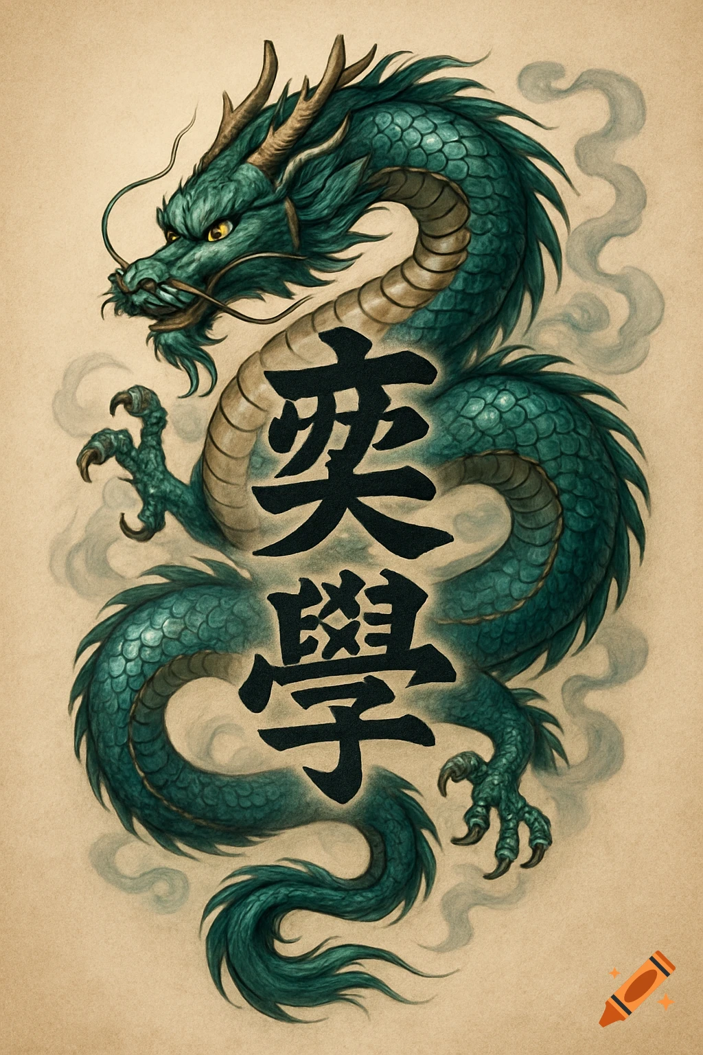 Chinese Dragon created on Craiyon