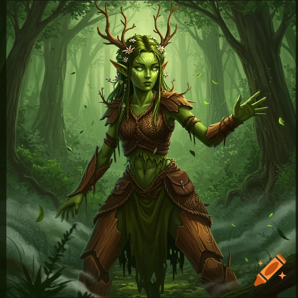 Druids created on Craiyon