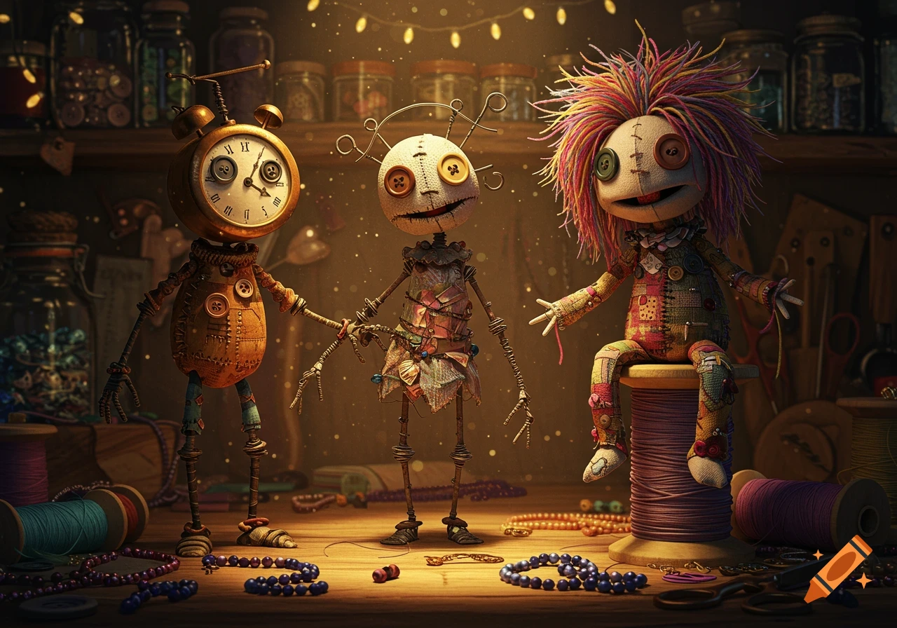 Voodoo Dolls created on Craiyon