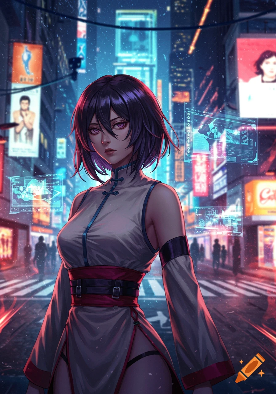 Cattleya+anime created on Craiyon