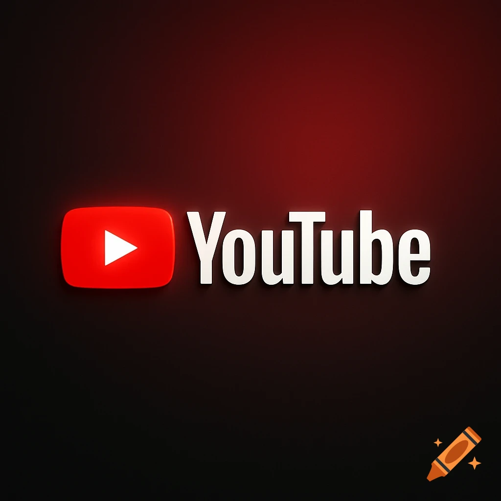 A red, glossy 3D YouTube Shorts logo with a white play button on a grey ...