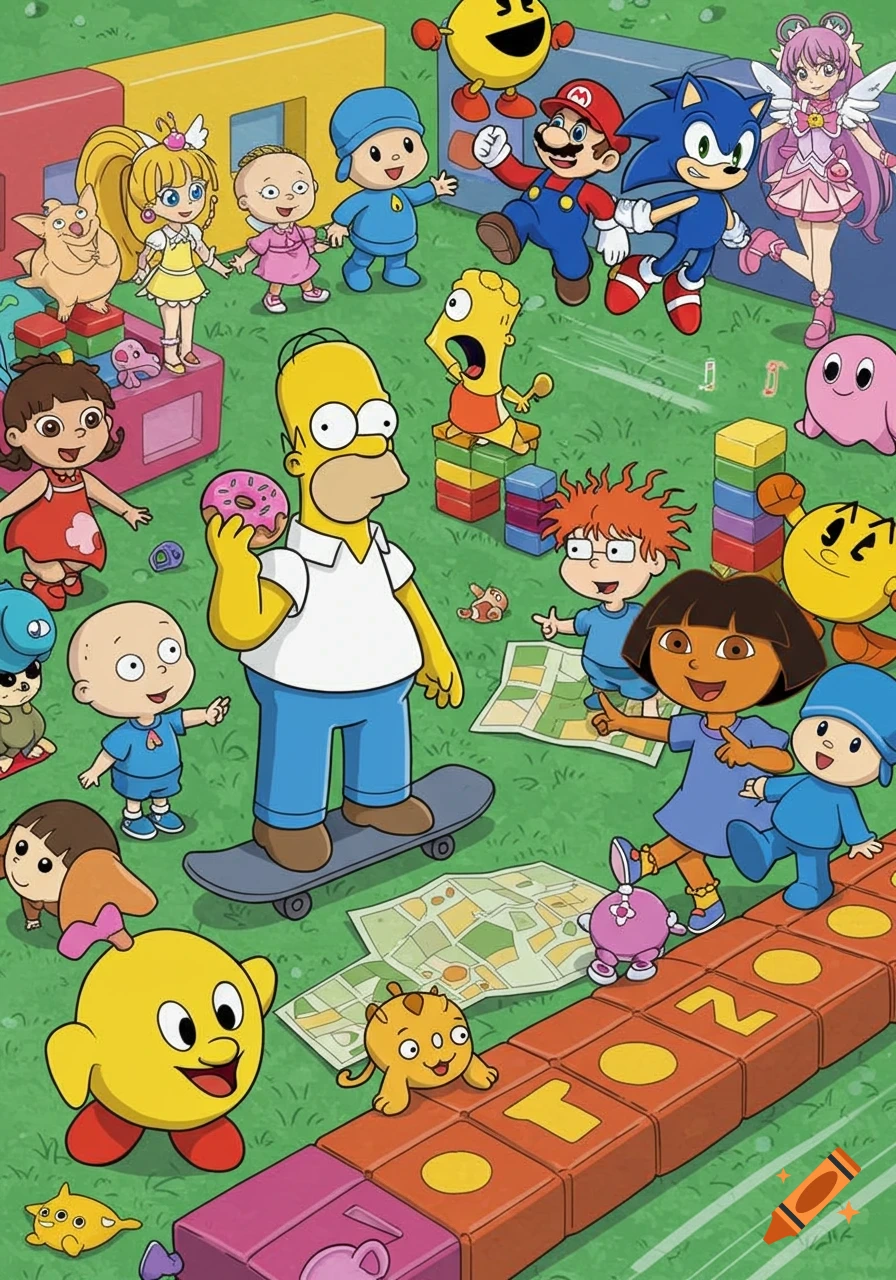 80s Animation created on Craiyon