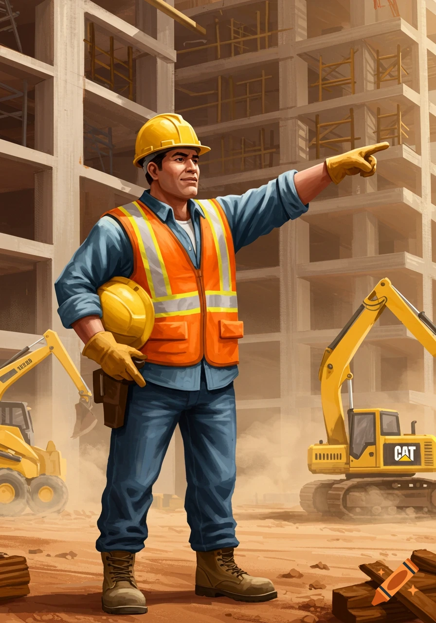 An illustration depicts four women in yellow hard hats and safety vests ...