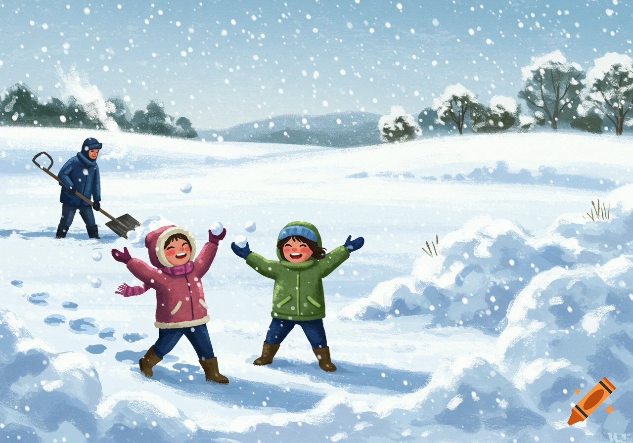 Cartoon+snow+storm created on Craiyon