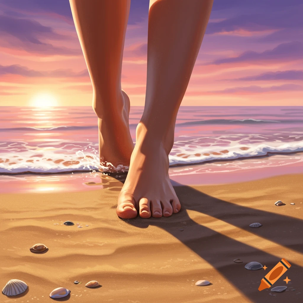 Close-up of a bare foot with water droplets on a marble surface ...