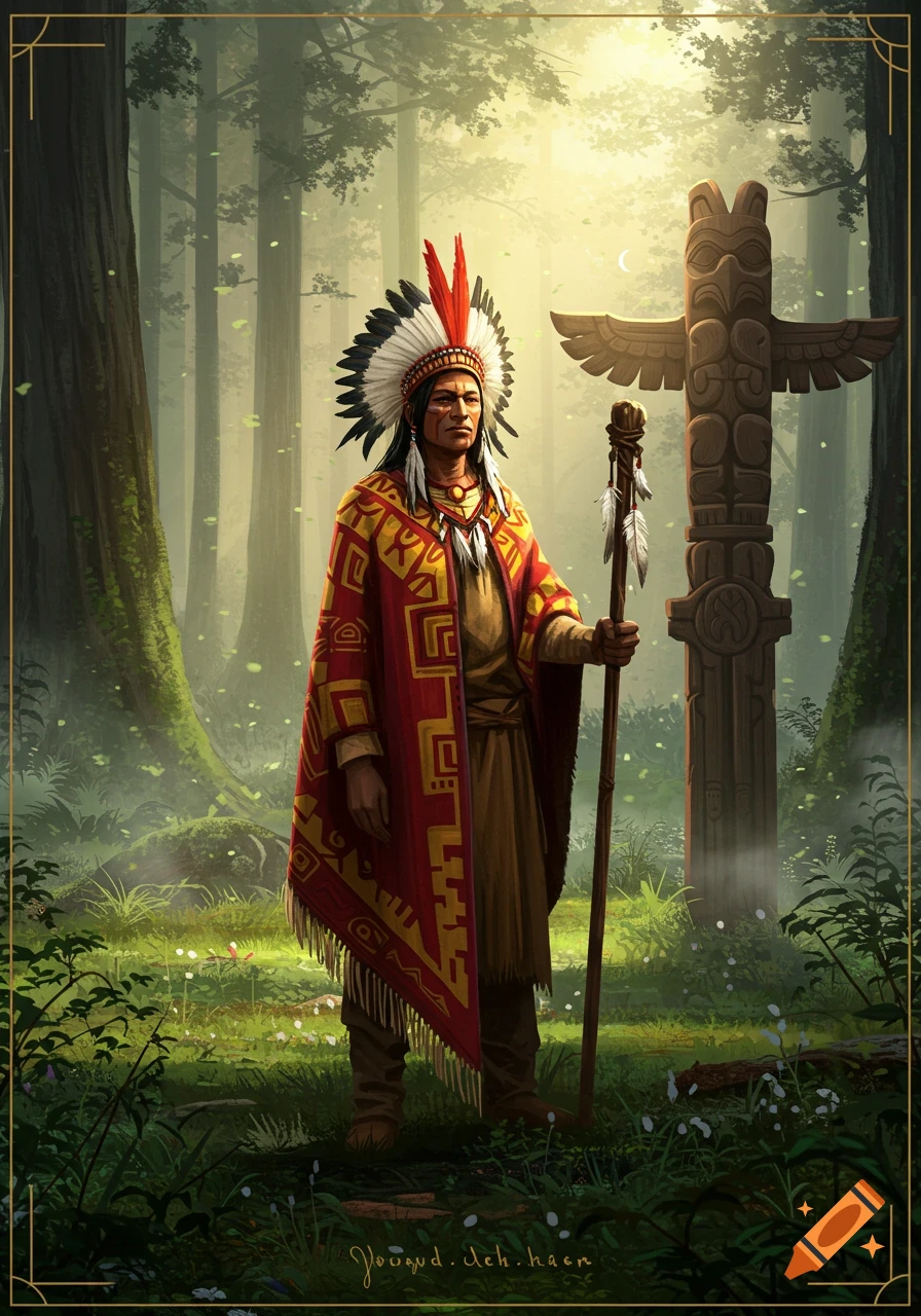 Indigenous Peoples created on Craiyon