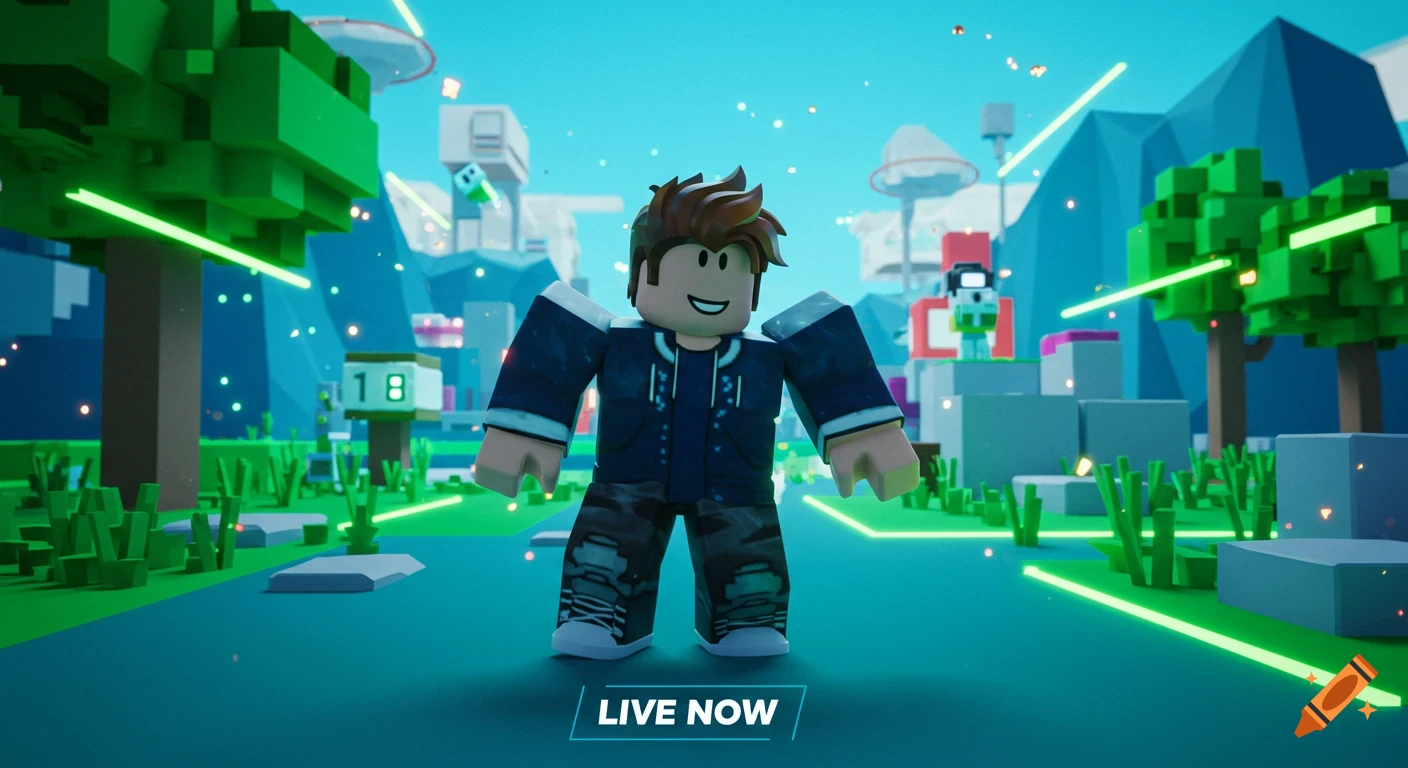 Roblox obby thumbnail on Craiyon