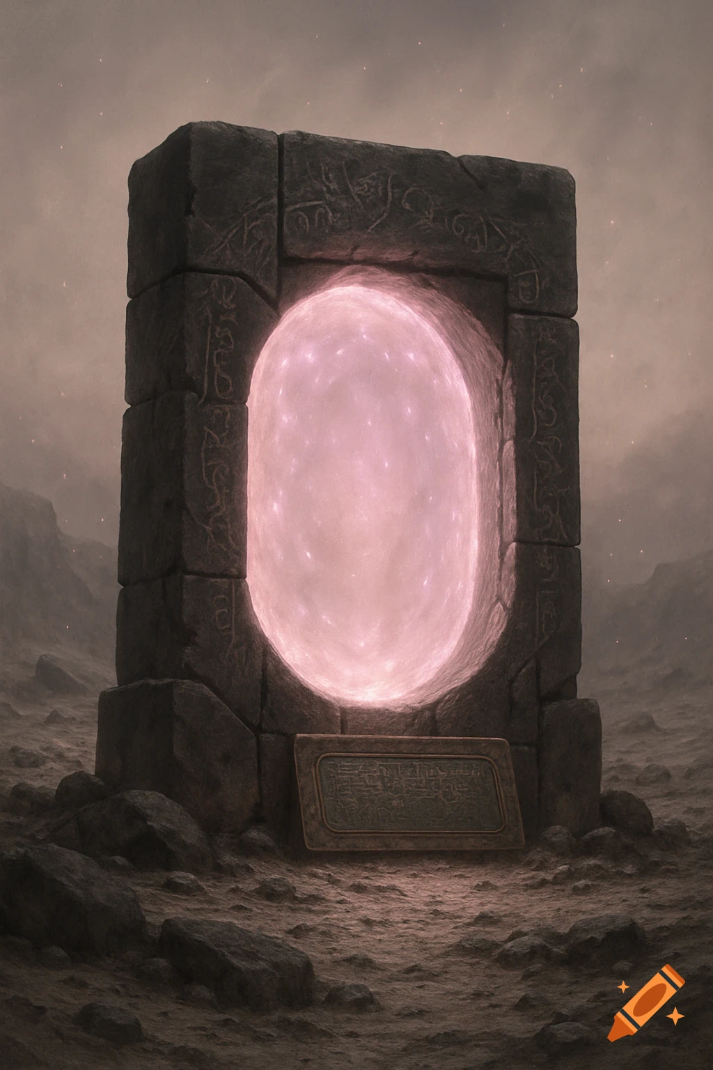 Malevola+portal+gif created on Craiyon