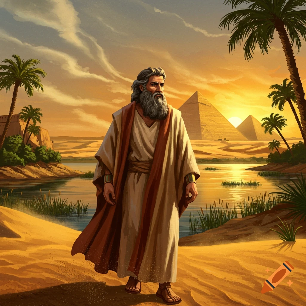 An illustration of a man resembling Jesus preaching on a wooden ...