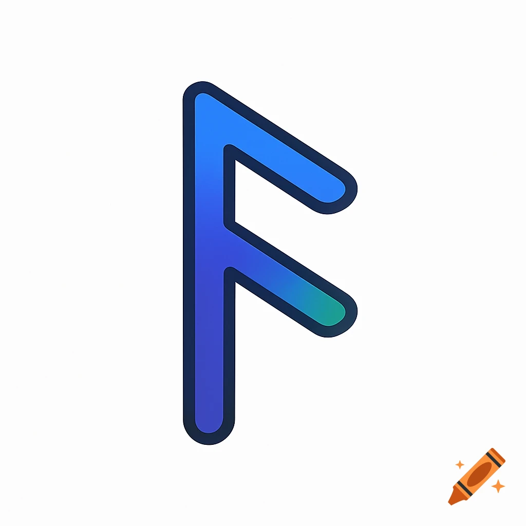 Minimalist red devil figure curled up inside a white circle on a white ...