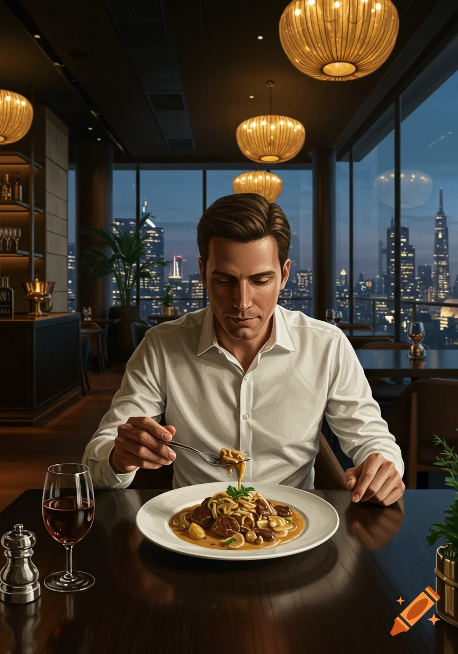 Restaurant at the end of the Universe, expensive posh restaurant ...