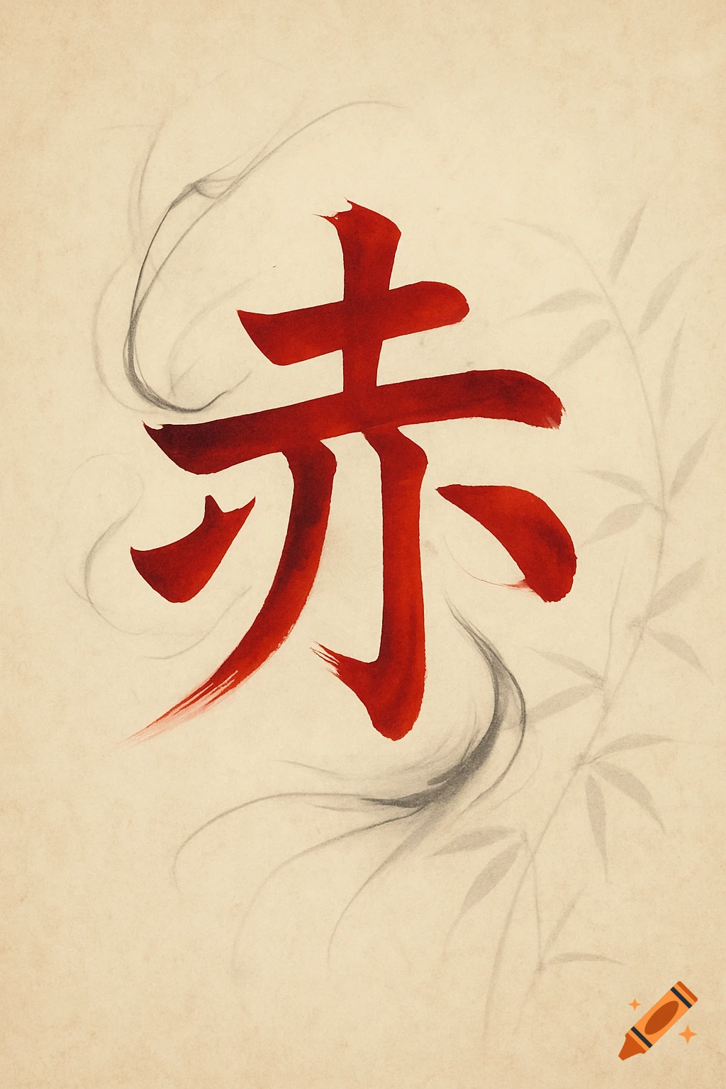 Kanji created on Craiyon