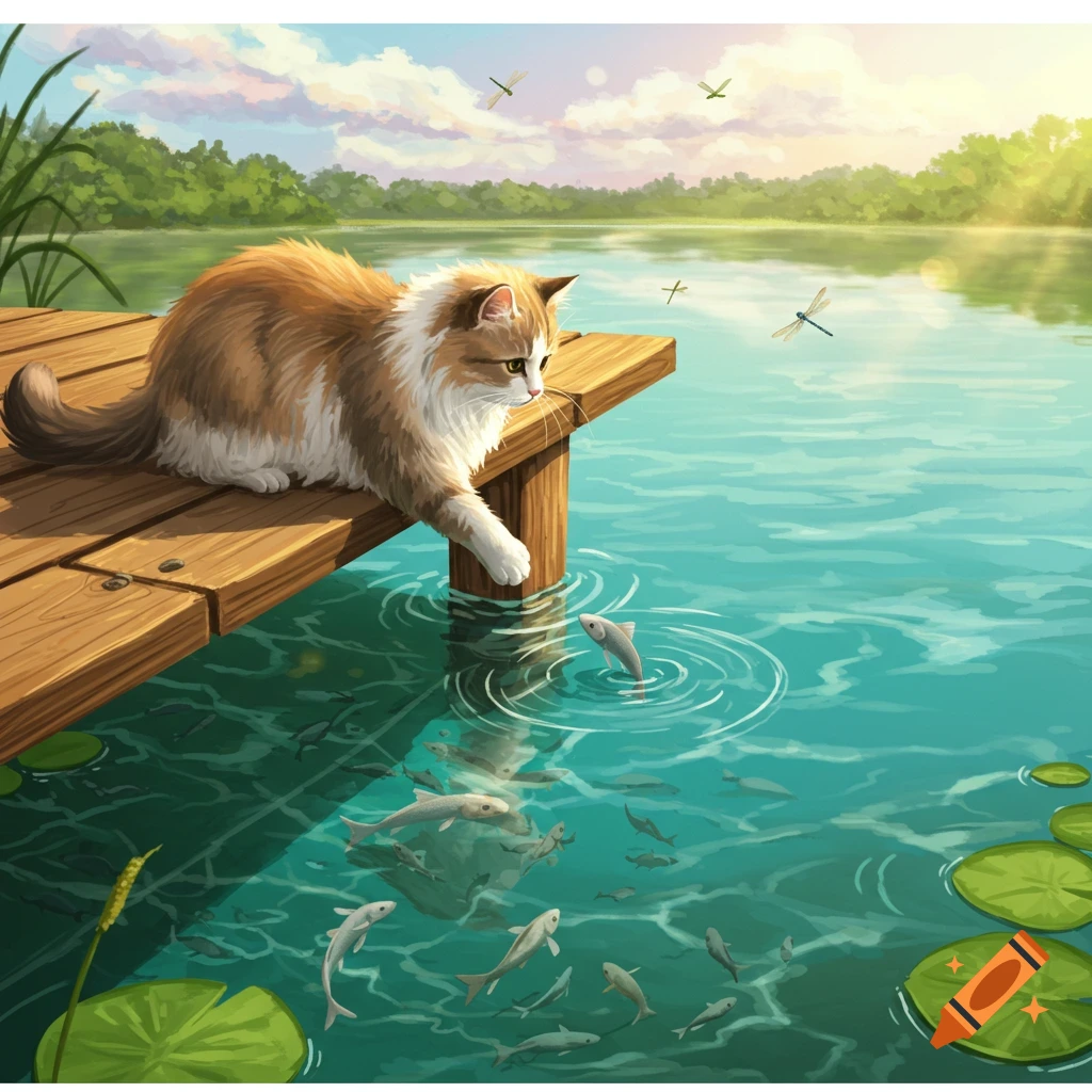 Cat+fish+back+ground+checker created on Craiyon