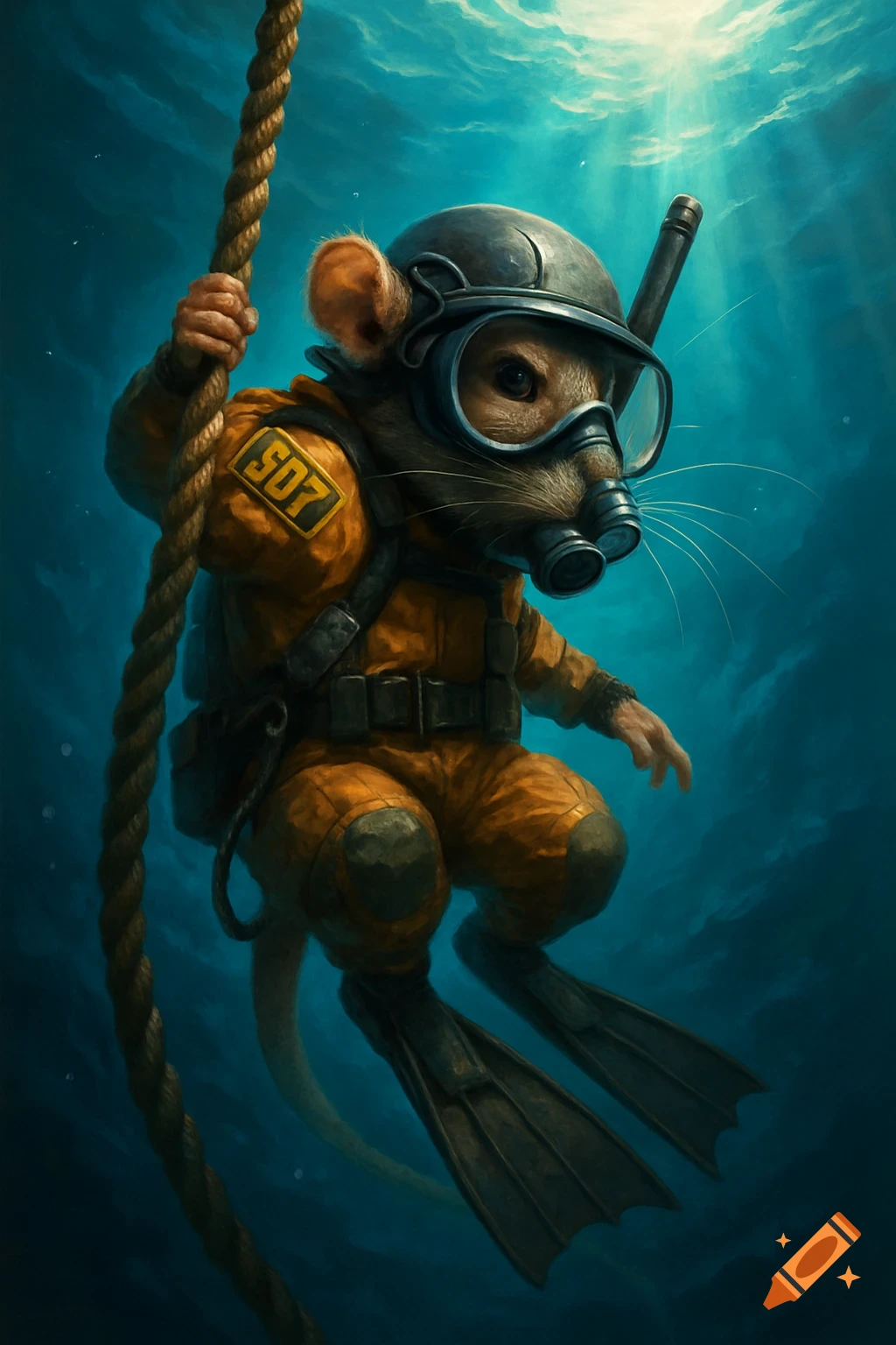 Scuba created on Craiyon