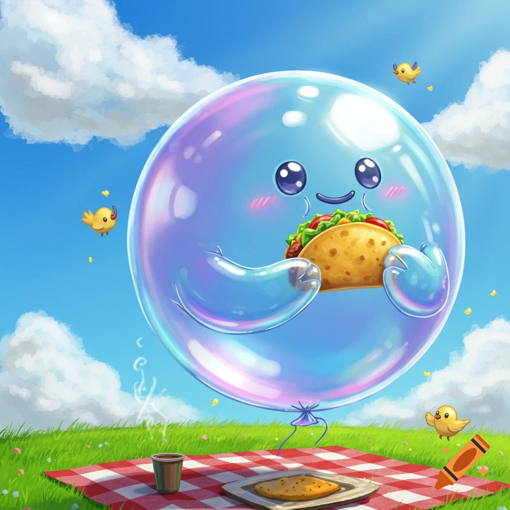 Bubble+party created on Craiyon