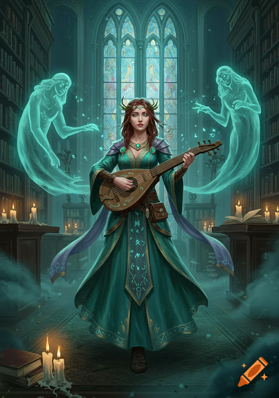 A male mage in a temple, casting a spell with glowing runes, surrounded ...