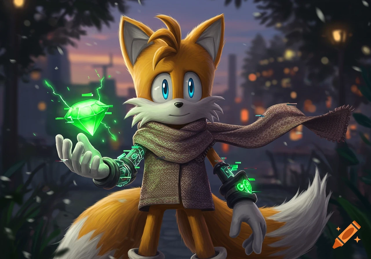 Blaze the Cat, a lavender feline, stands in a fiery forest at sunset ...