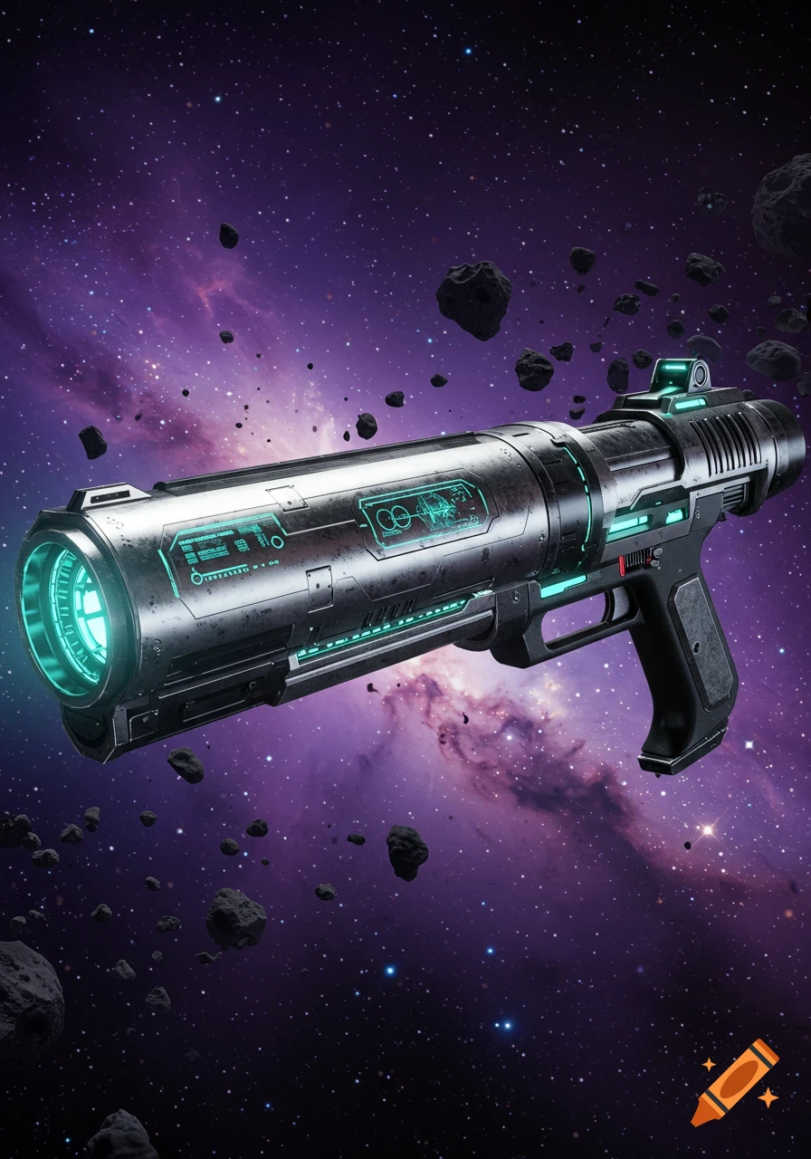 Future Sci Fi Pistol created on Craiyon