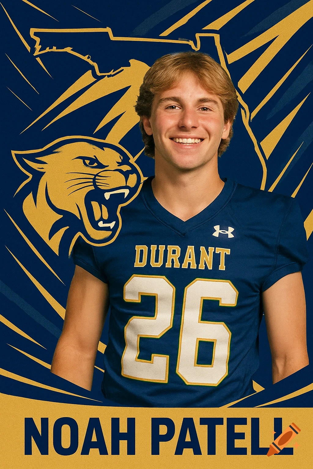 A large group of students in green and yellow jerseys and casual ...