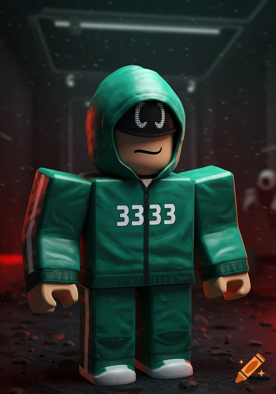 A red Roblox character with a hat and a Roblox-style Zoro from One ...