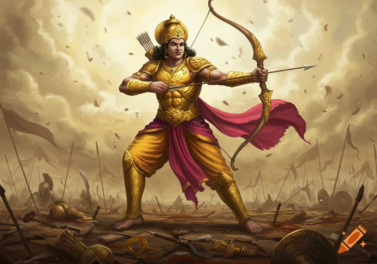 Virat Kohli lifting the 2024 Tata IPL trophy in celebration on Craiyon