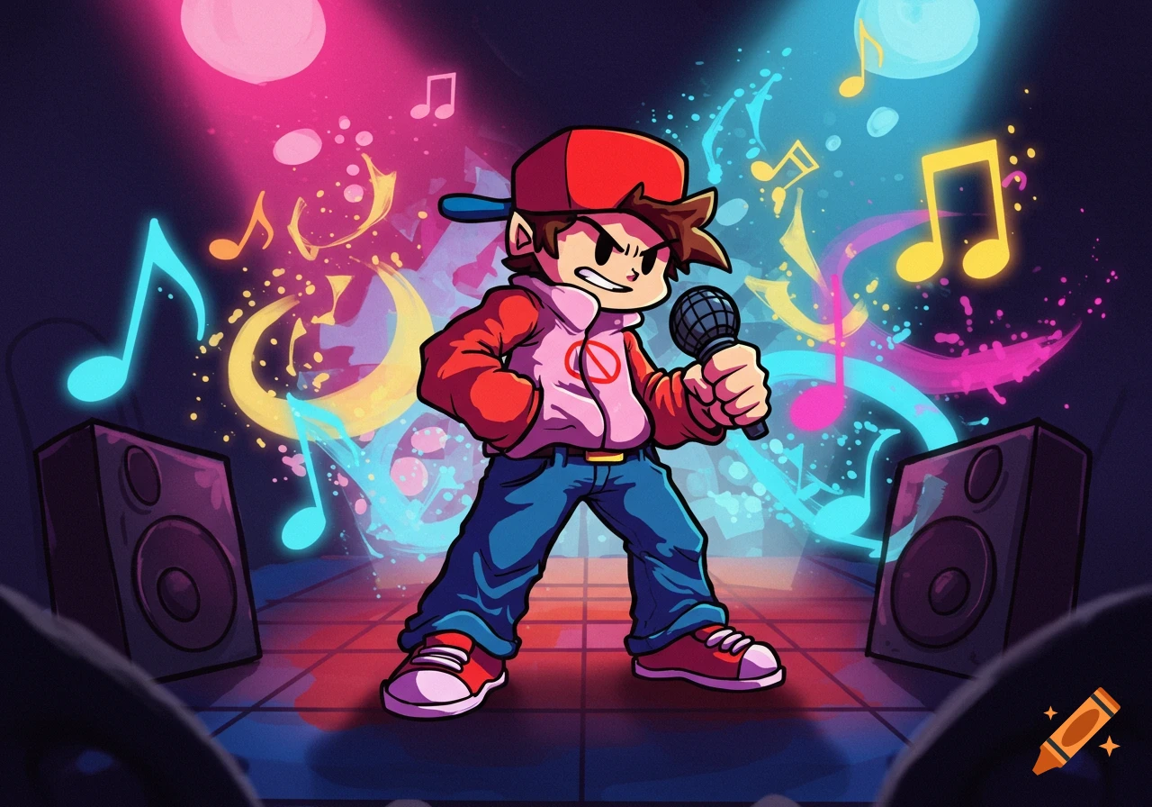 Fnf+boyfriend+icon created on Craiyon