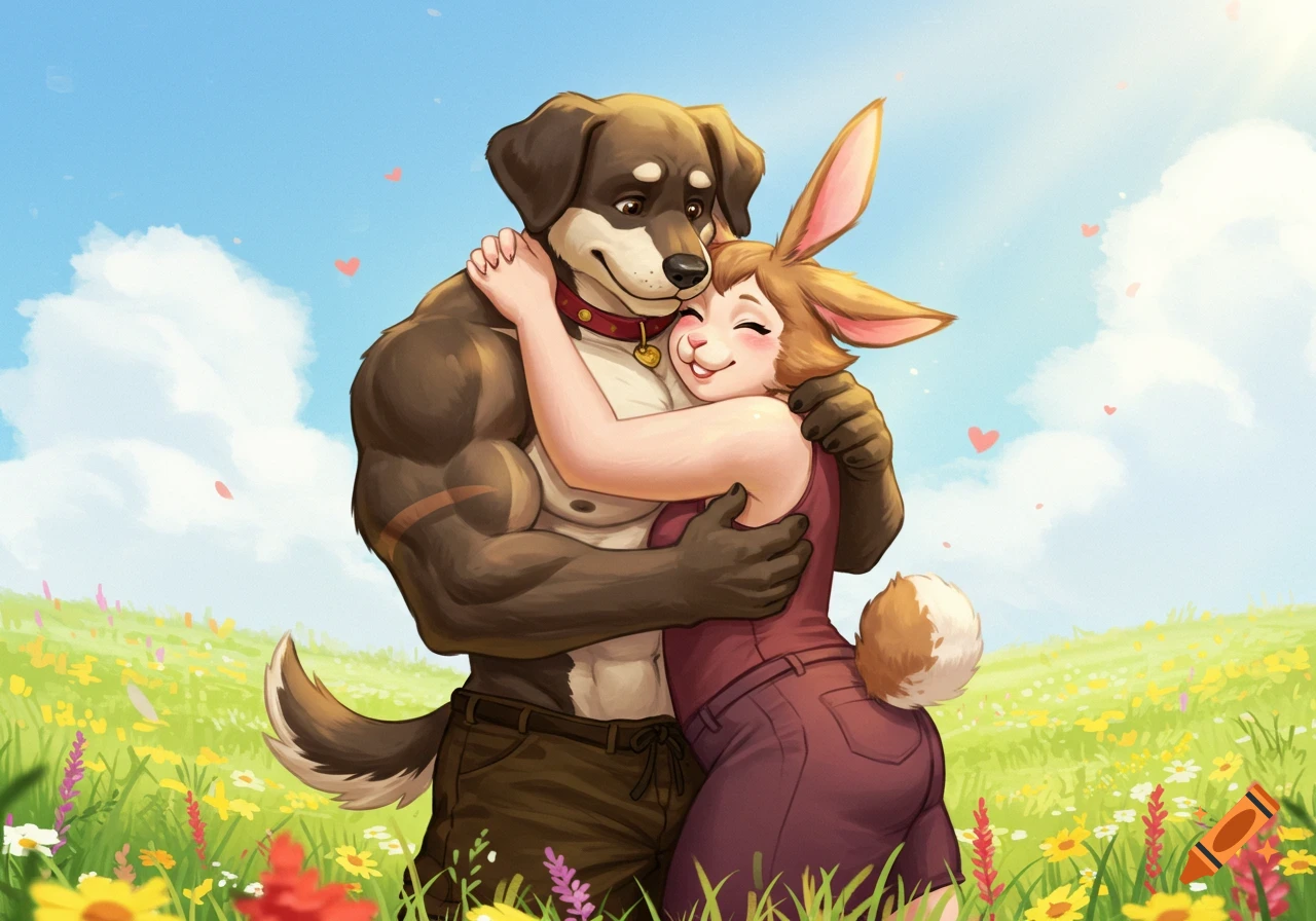 Tails and Cream the Rabbit sleep holding hands under a patterned ...