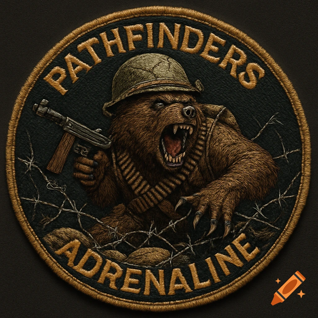 Embroidered military patch with 'AIRBORNE', 'TACP', a sword, and ...