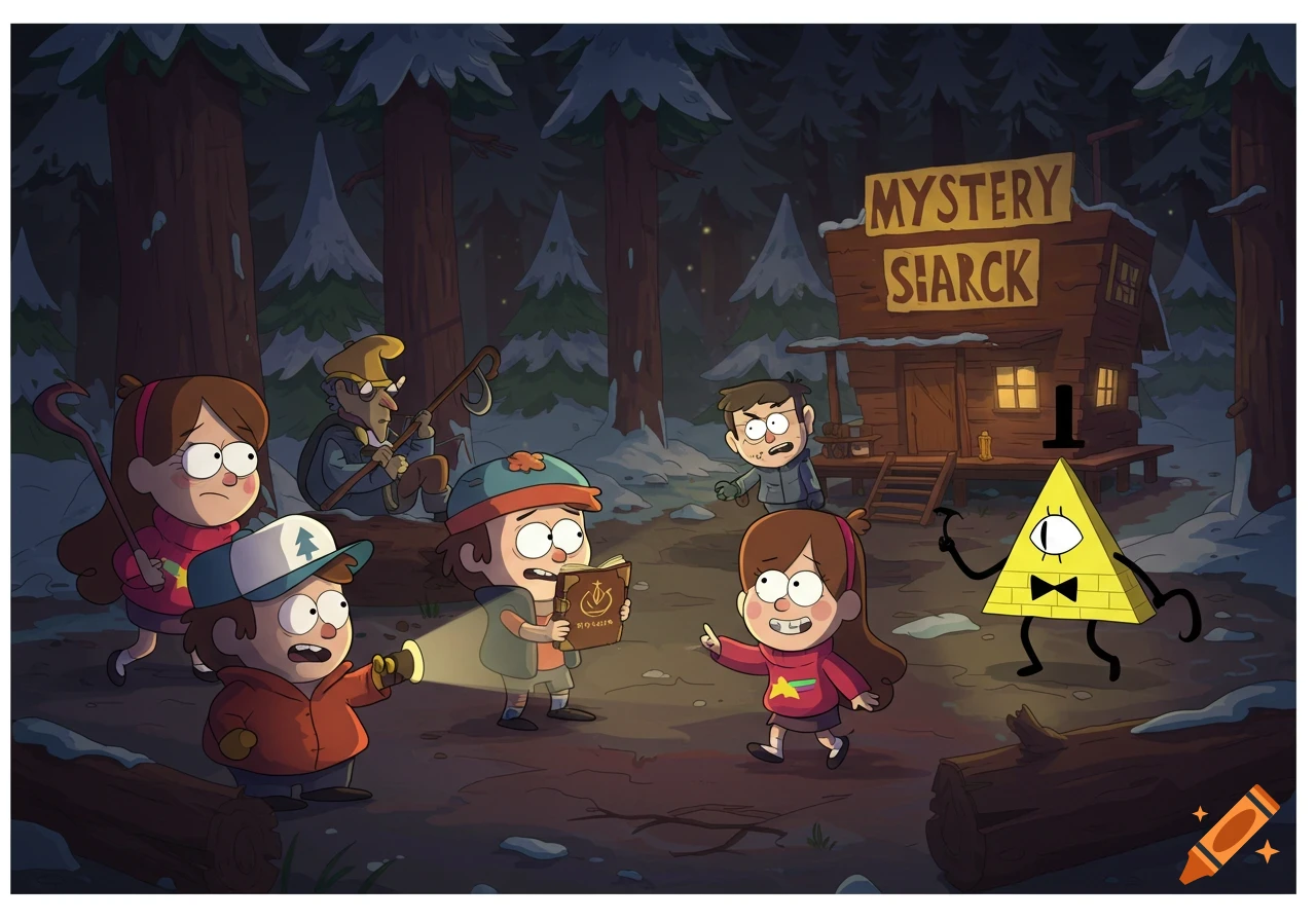 Cartoon character Rigby, a brown raccoon, stands screaming with ...